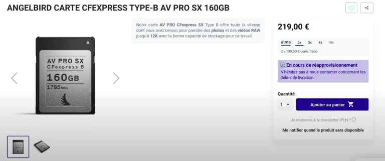 Guide carte CF Express type B : laquelle choisir